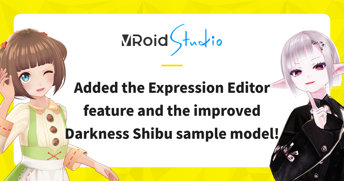 The VRoid Studio v0.12.0 release has added the Expression Editor ...
